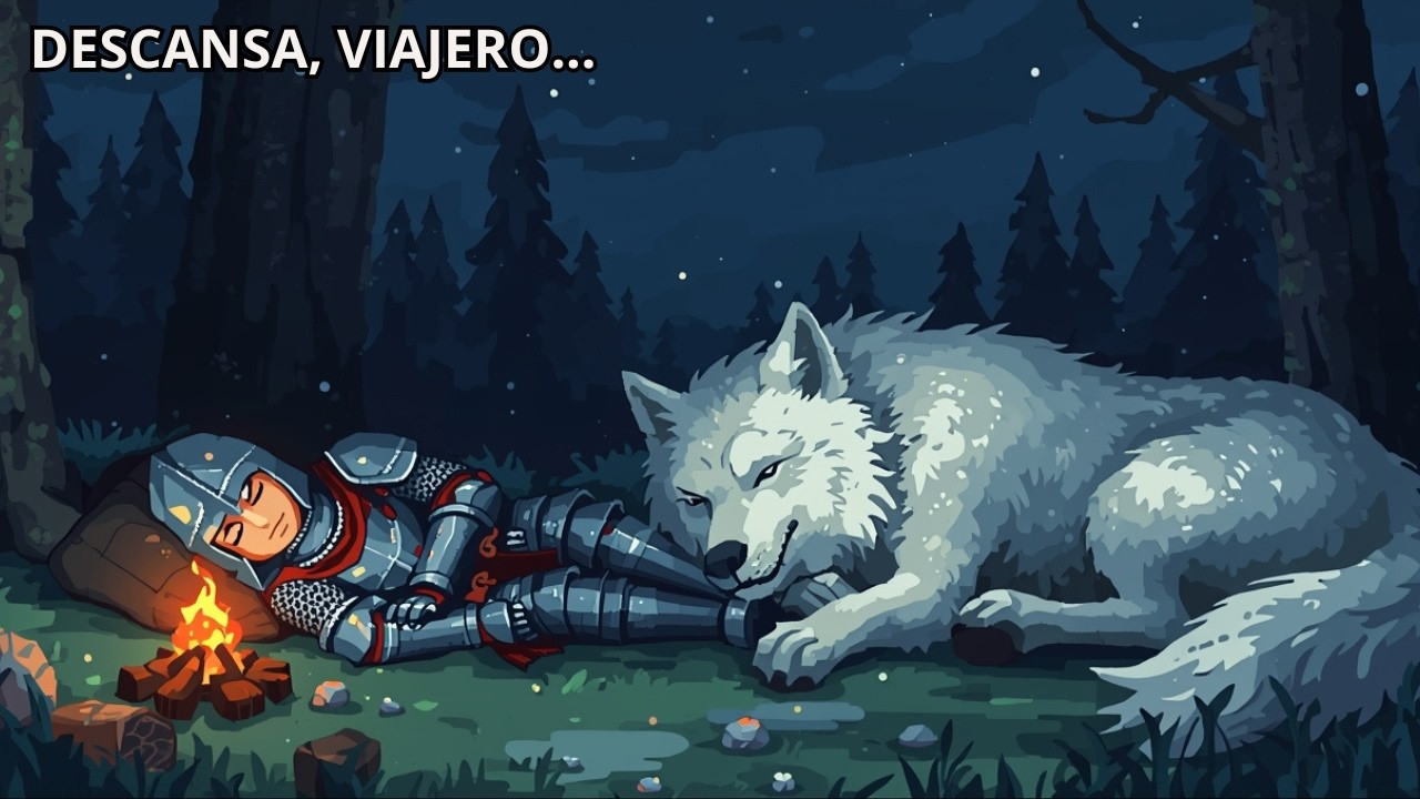 Descansa, Viajero… El Lobo Blanco Guarda Tu Sueño Esta Noche 🐺🔥🌙 - YouTube