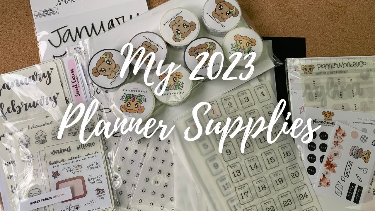 PLANNER HAUL 2023 | SWEET CARESS DESIGNS | PLANNER MONKEY CO | PLANNER ...