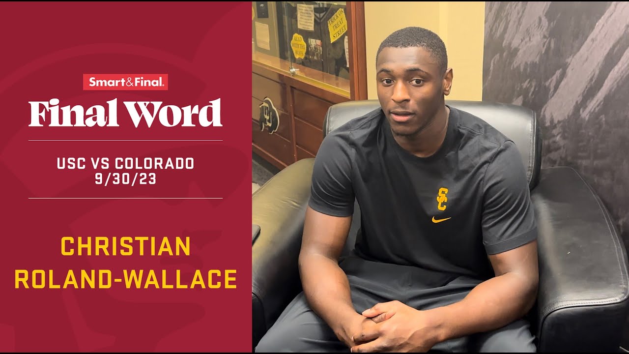 USC CB Christian Rolland-Wallace I Trojans defeat Colorado 48-41 - YouTube
