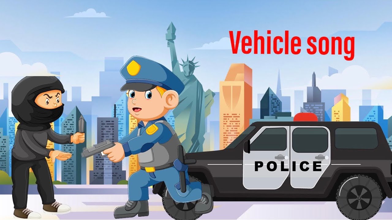 #7 The wheels on the police car, Vehicle song, phonic abc animal song ...