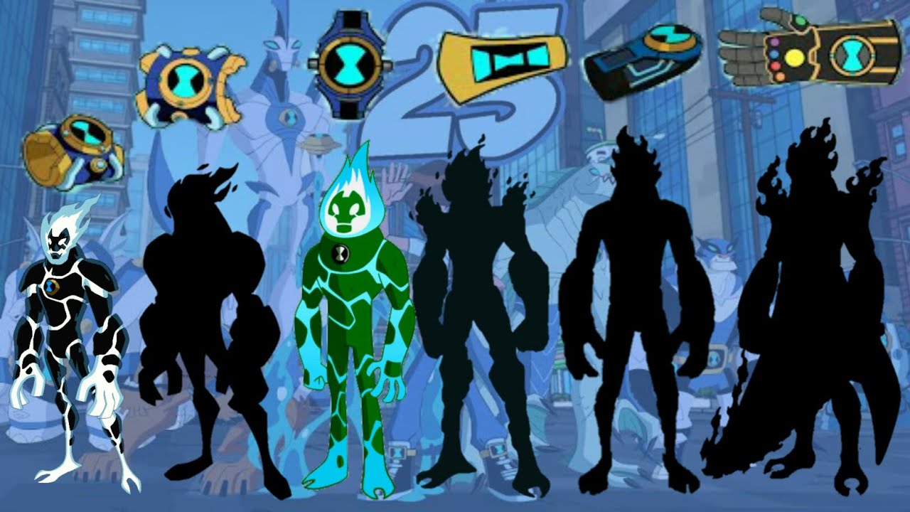 Ben 23 - Heatblast alien all versions with different omnitrix Fan made ...
