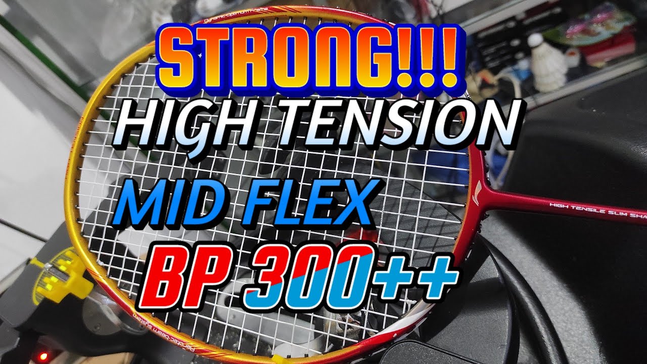 500RB AN, RAKET HIGH TENSION LINING ULTRA STRONG US978+ BADMINTON - YouTube