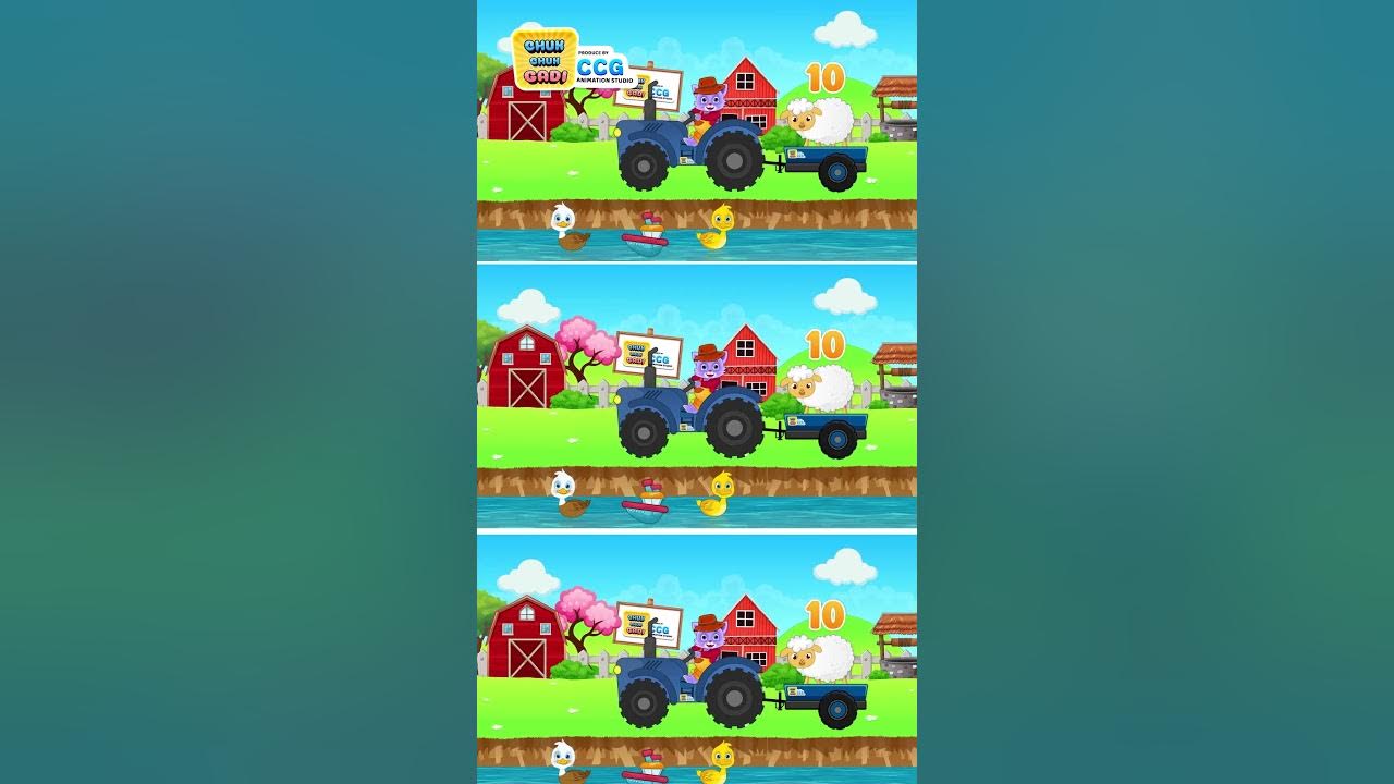 10 Little Tractors 🚜 | Fun Counting Song 🎶 | Learn Numbers 1-10 for ...