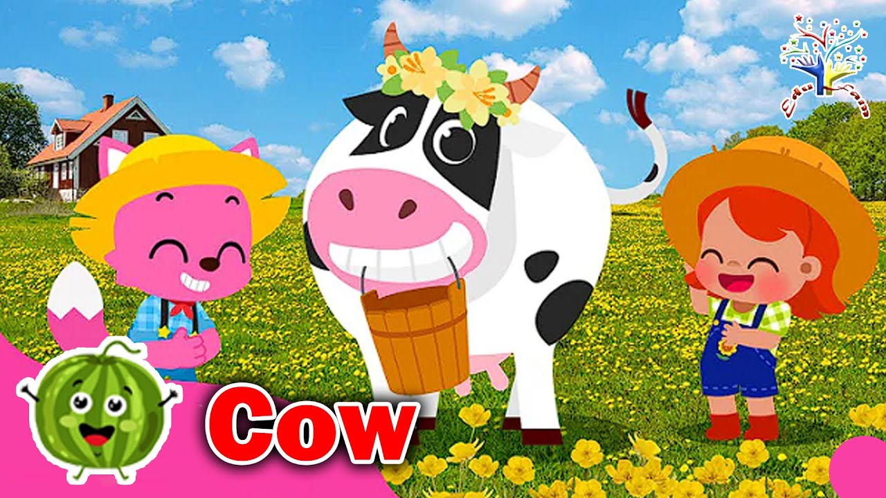 The Animal Sounds Song || Cow || Kids Nursery Rhymes | Best Learning ...