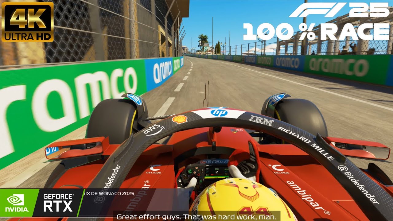 F1 25 | Ferrari SF-25 – Monaco Grand Prix 100% Full Race | Ultra ...