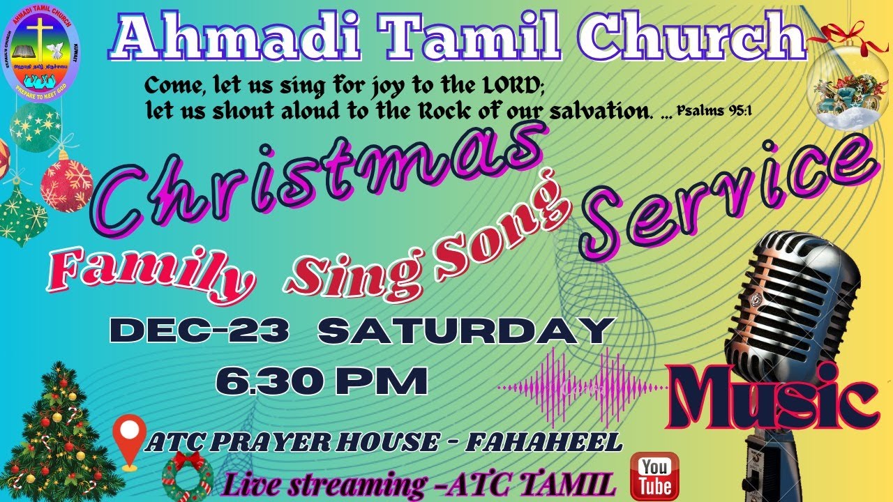 ATC // Family Sing Song Service // 23-12-2023// - YouTube