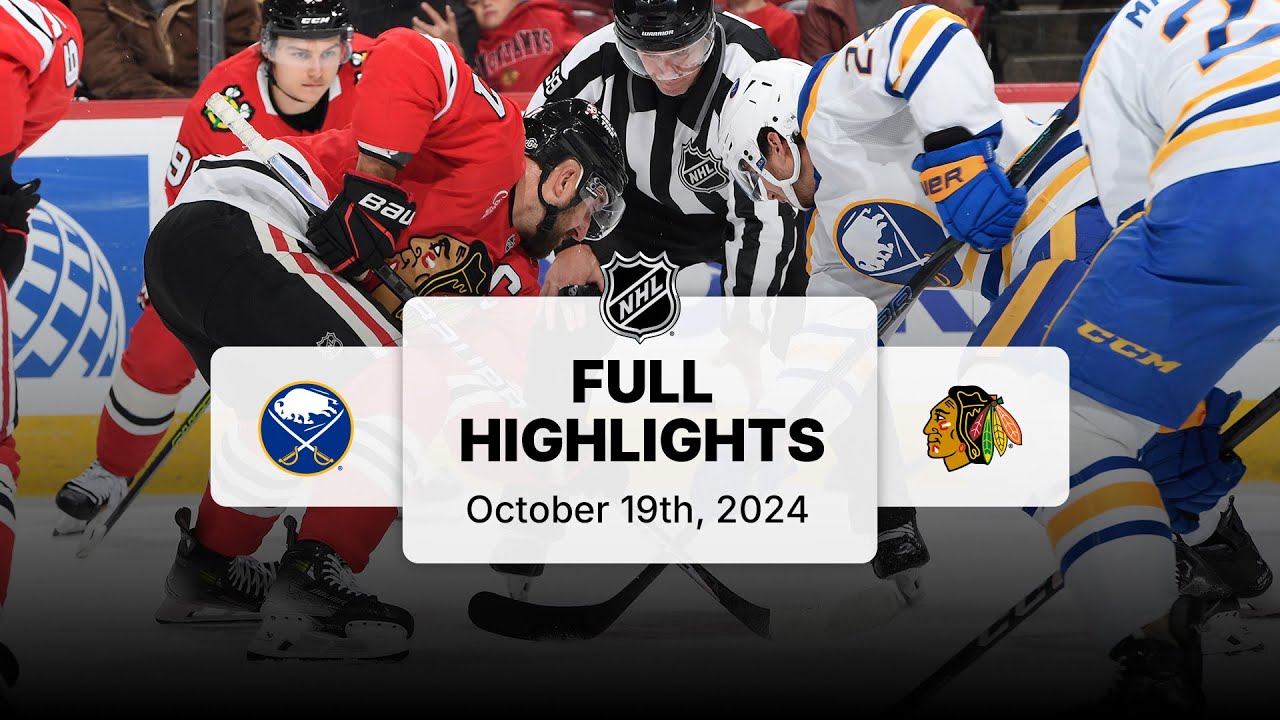 Sabres at Blackhawks | October 19, 2024 | NHL Full Game Highlights ...