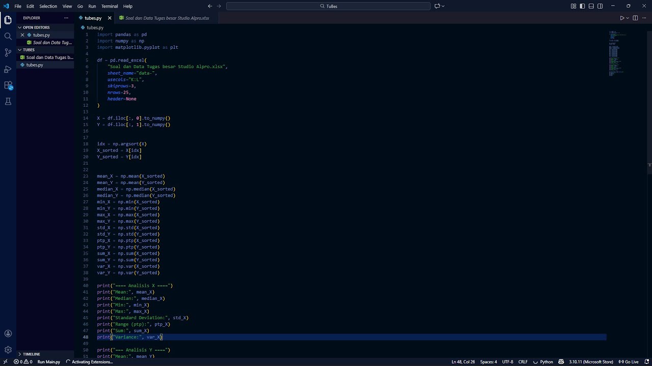 Analisis data menggunakan Python dengan library NumPy dan Matplotlib - YouTube
