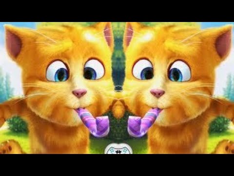 Talking tom|eating food|enjoyment|food fun|talkingginger|talkingcat ...
