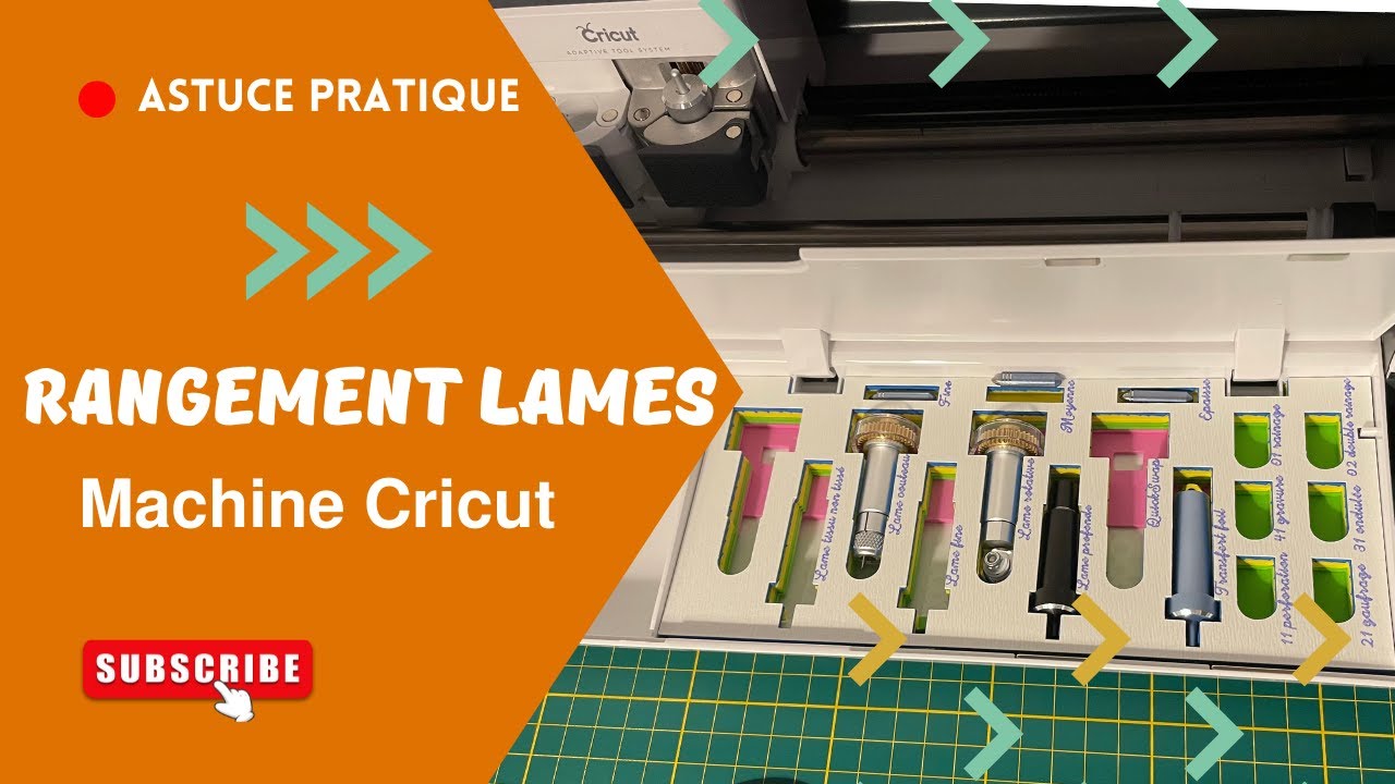 Astuce pratique pour ranger les lames de la machine Cricut - YouTube