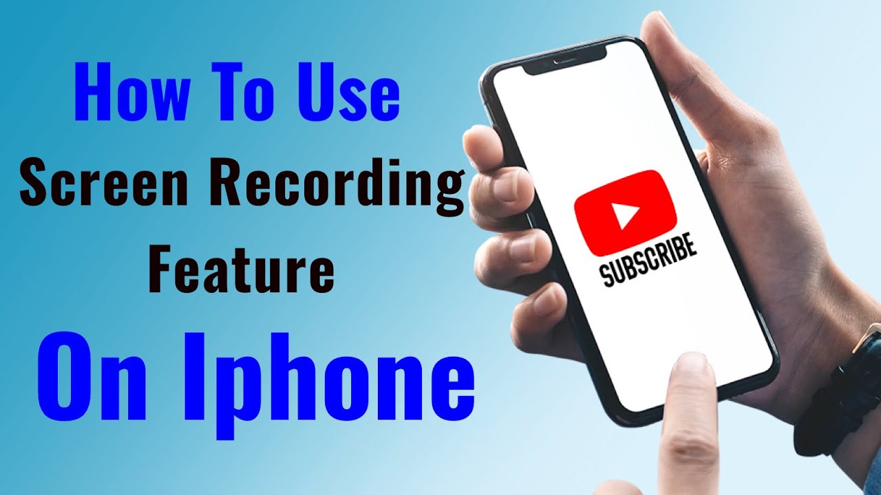 How to use screen recording feature in an iphone - YouTube