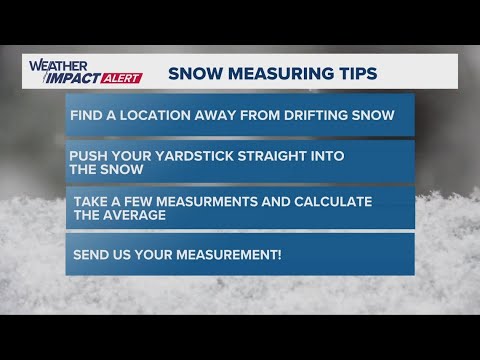 Helpful snow measuring tips - YouTube