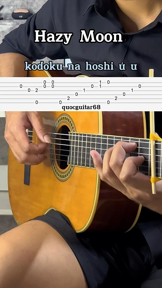 Hazy Moon (có tab) #guitarcover #guitartabs #videoshort #hazymoon - YouTube