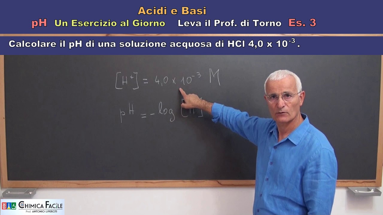 3 Acidi E Basi Ph Un Esercizio Al Giorno Leva Il Prof Di Torno Es