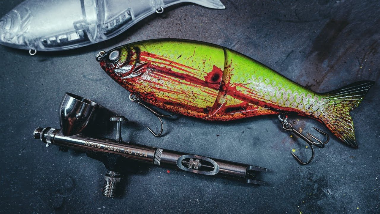Custom Zombie Glide Bait // Airbrush Lure Painting Tutorial - YouTube