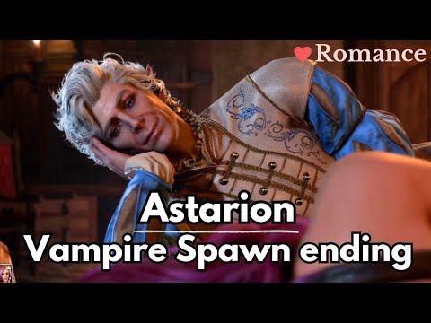 Astarion Vampire Spawn ending - Romance - YouTube
