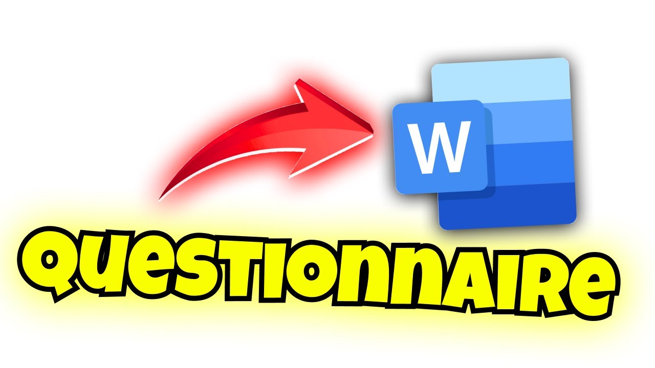 how to create a questionnaire in word - YouTube