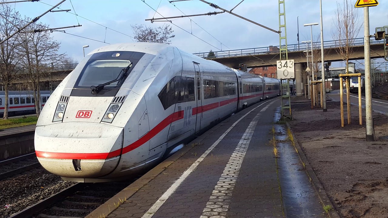 ICE 4, Gütertzug in Hamburg-Harburg: ICE881 München Hbf - YouTube