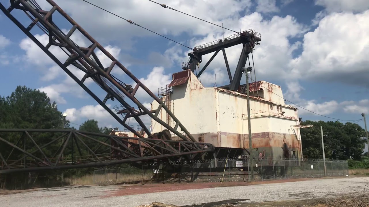 Abandoned bucyrus Erie dragline - YouTube