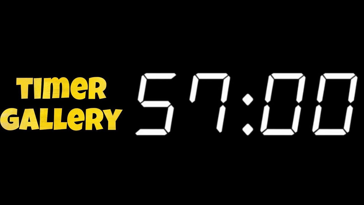 TIMER 57 MINUTE WITH ALARM | TEMPORIZADOR 57 MINUTOS COM ALARME - YouTube