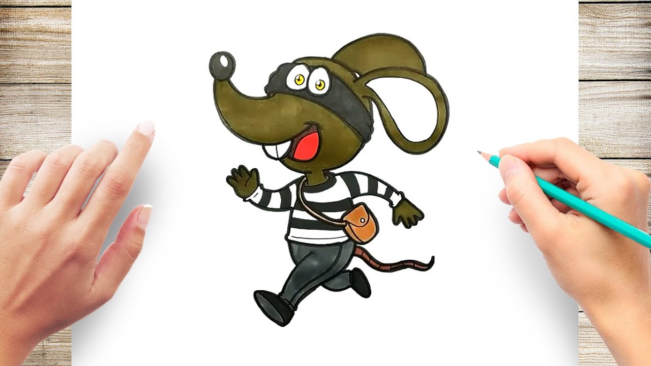 How to Draw Cartoon Mouse - YouTube