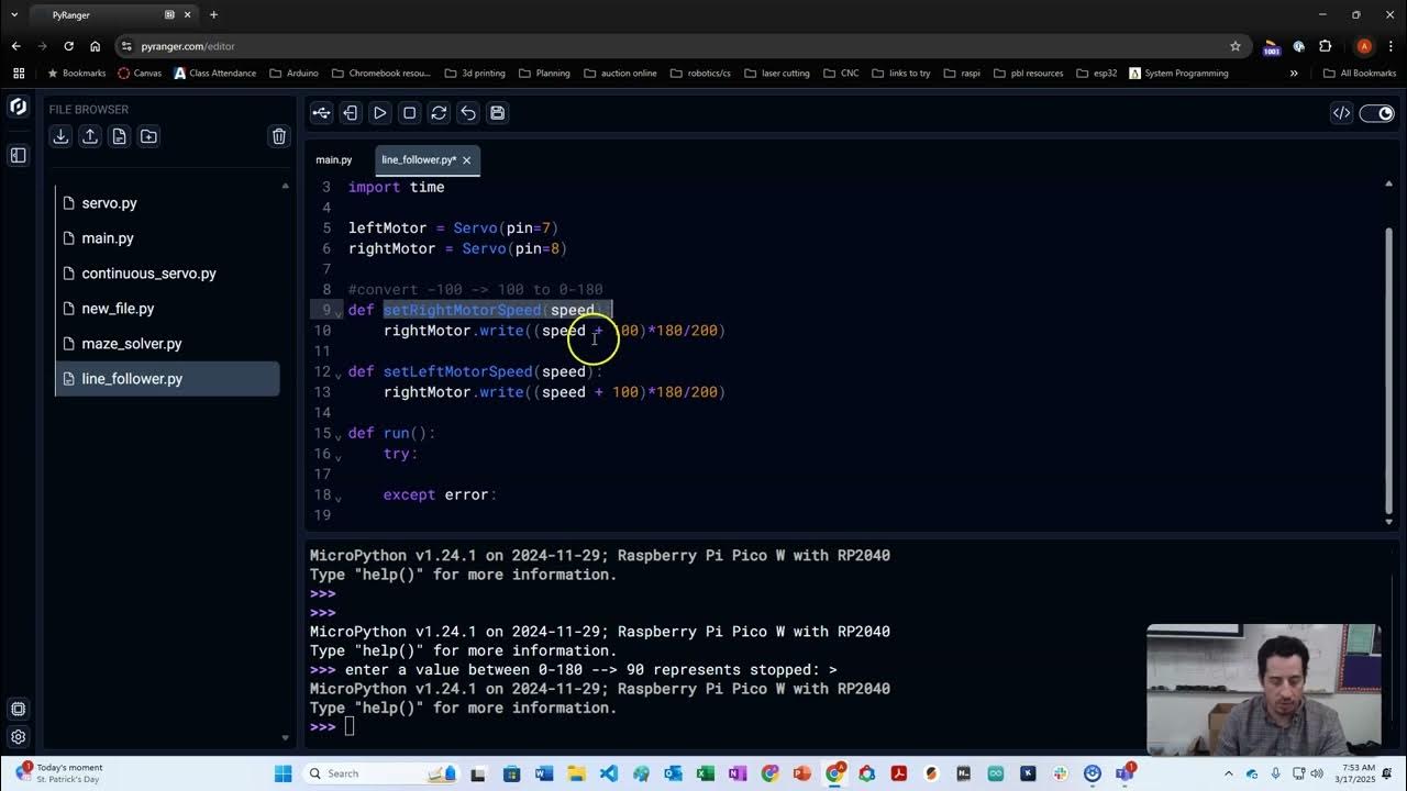Getting started programming the line follower - YouTube