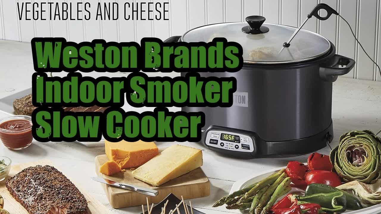 2 in 1 Electric Smoker & Slow Cooker Perfect for Meat, Cheese - YouTube