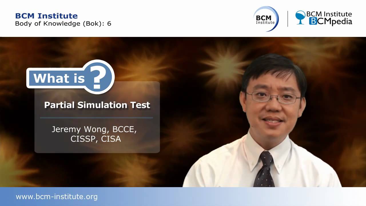 BCM Institute, BCMpedia - What is a Partial Simulation Test? - YouTube