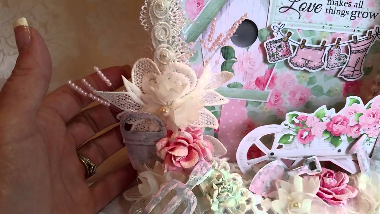 Shabby Chic Birdhouse Shadowbox Clock for Nit Wit Colletions - YouTube