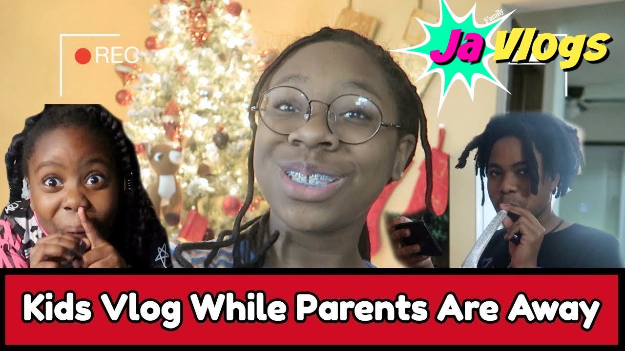 Kids Vlogs While Parents Are Away 😱 Vlogmas Day 8 | 2017 | JaVlogs - YouTube