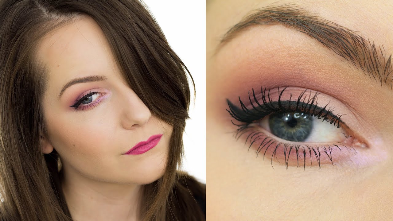 Makijaż w różu! - YouTube