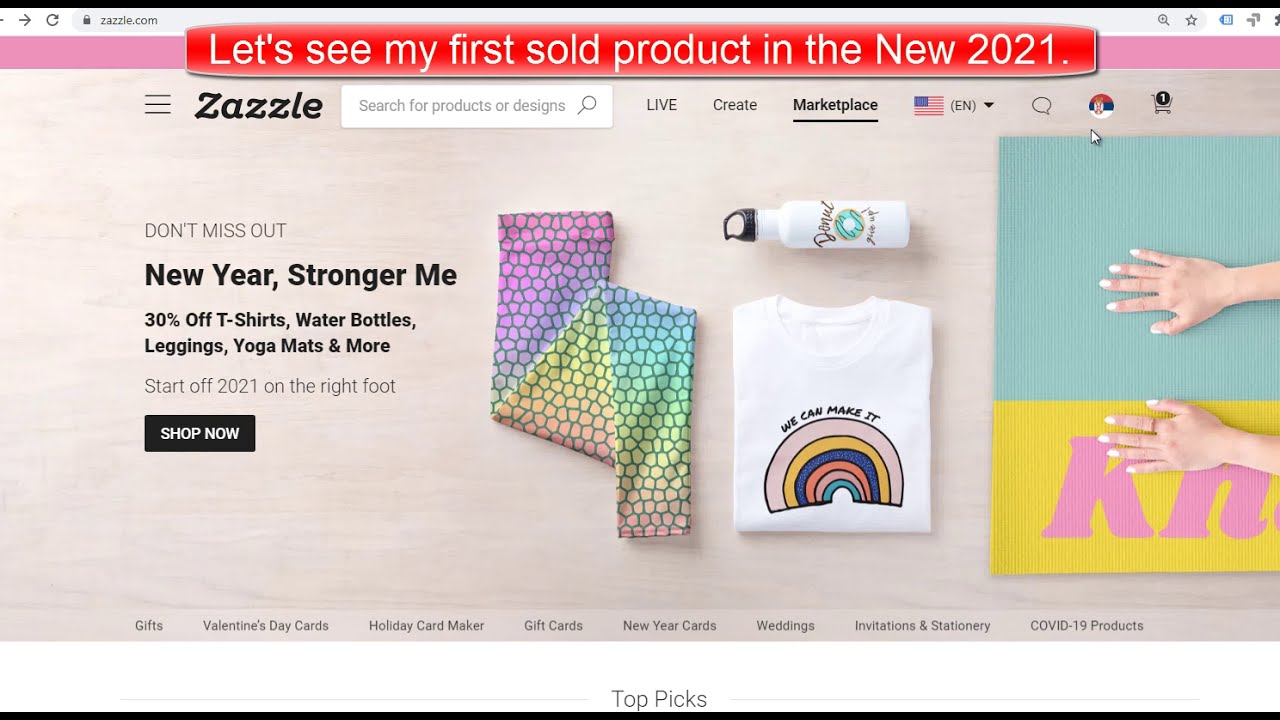 ZAZZLE First Sale in the New 2021. - YouTube