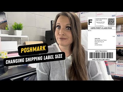 How to change the shipping label size on Poshamark. Quick tutorial. # ...