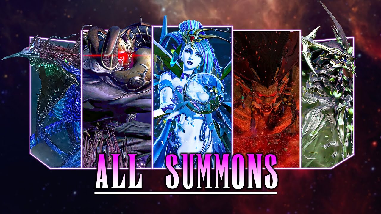[4K60ᶠᵖˢ] FINAL FANTASY DISSIDIA NT 2023 - ALL SUMMONS & SPECIAL ...