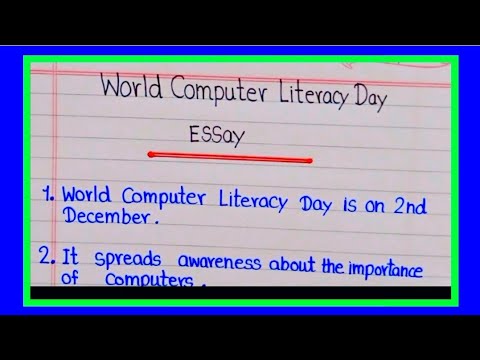 World Computer Literacy Day। Essay on Computer Literacy Day in English ...