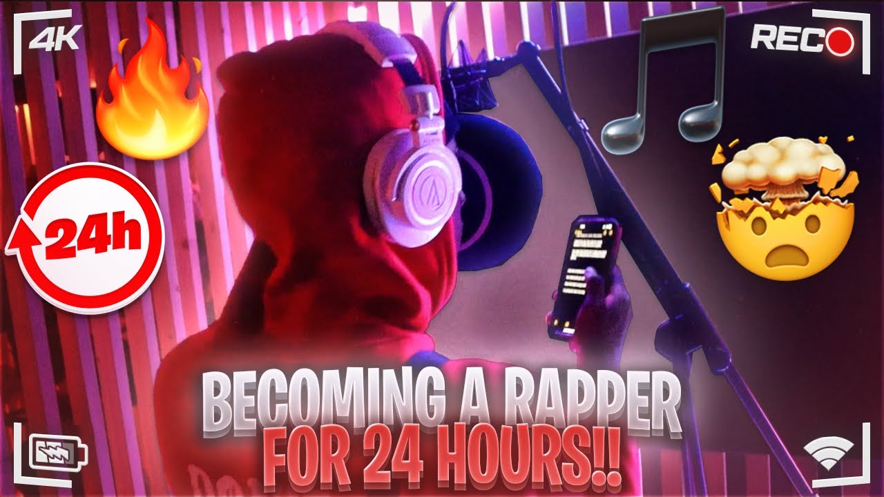 BECOMING A RAPPER FOR 24 HOURS - YouTube