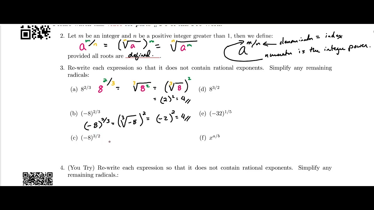 Introduction to Rational Exponents - YouTube