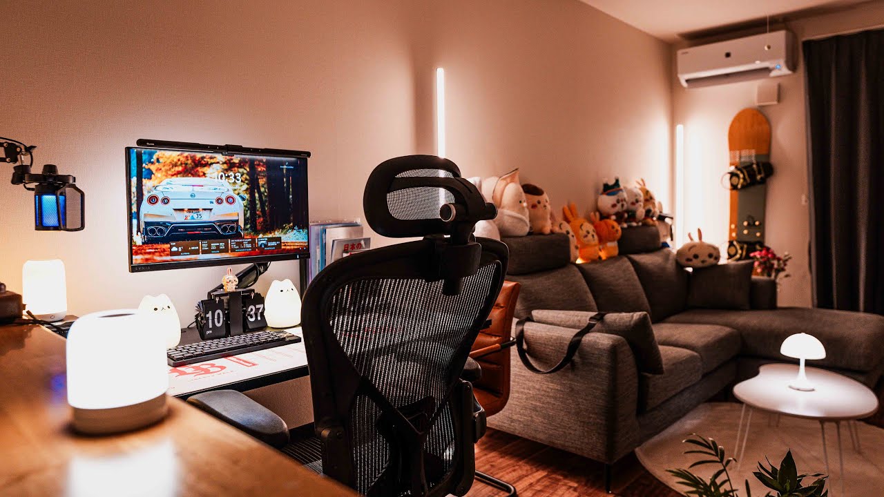 My Small Japan Apartment Lighting Setup - YouTube