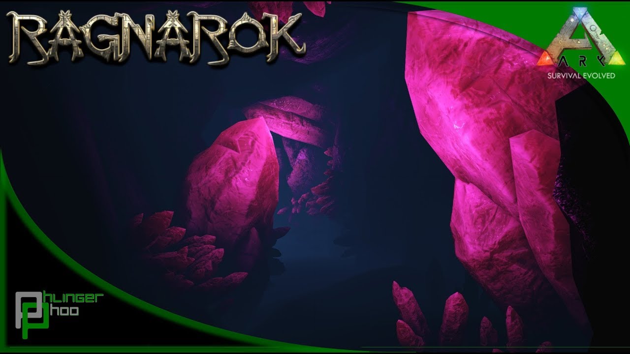 Ark: EXPLORING RAGNAROK! MAX LEVEL ICE WYVERN! PINK CRYSTAL CAVE! # 22 ...