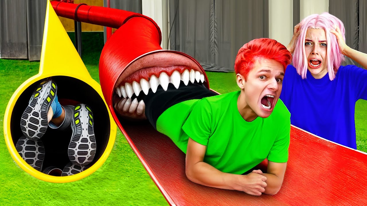 OMG! SCP CARNIVOROUS SLIDE took my friend! - YouTube