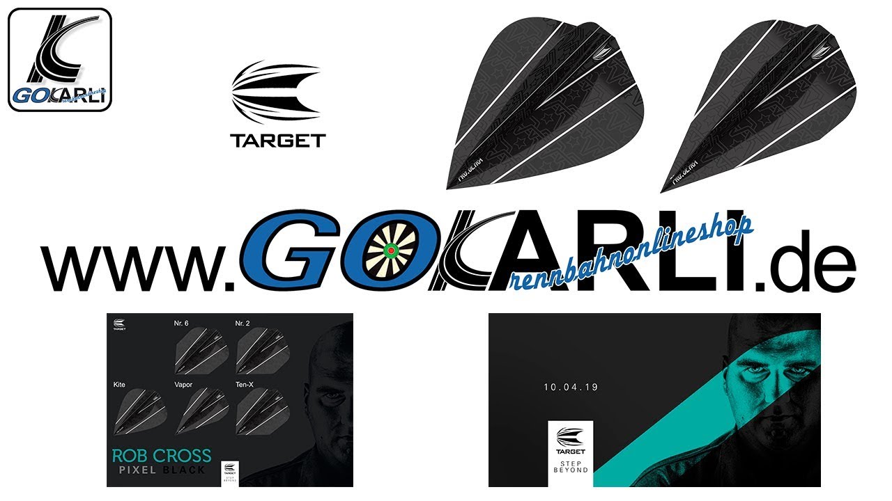 Target Rob Cross Voltage Pro Ultra Black Pixel Dart Flight Dartflight ...