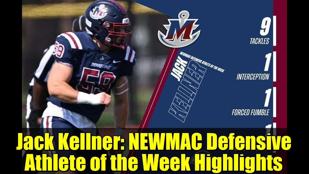 Jack Kellner: NEWMAC Defensive Athlete of the Week Highlights - YouTube