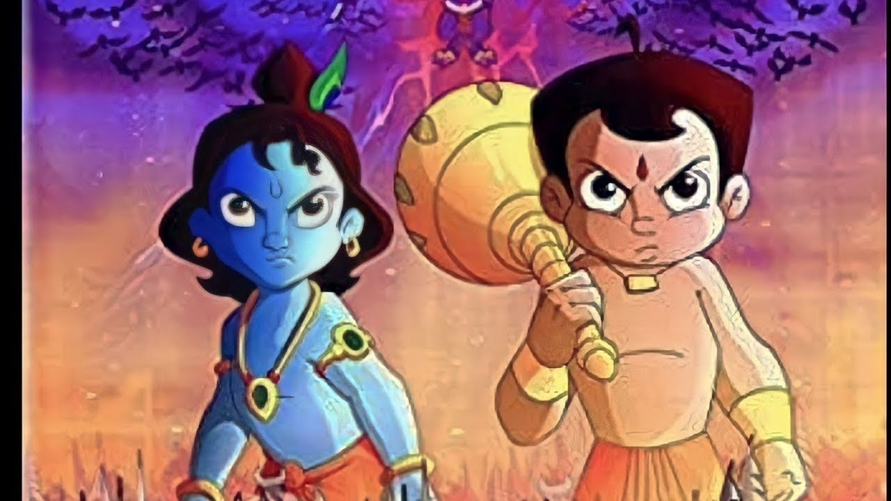 Chotta bheem and Krishna vs Kirmada edit status edit|| Ft. Neon blade ...