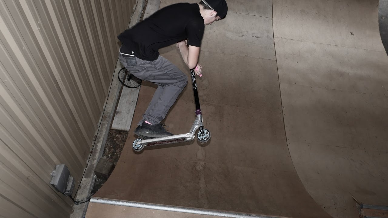 Backyard Mini Ramp X Carson Tuttle (Scooter Film) - YouTube