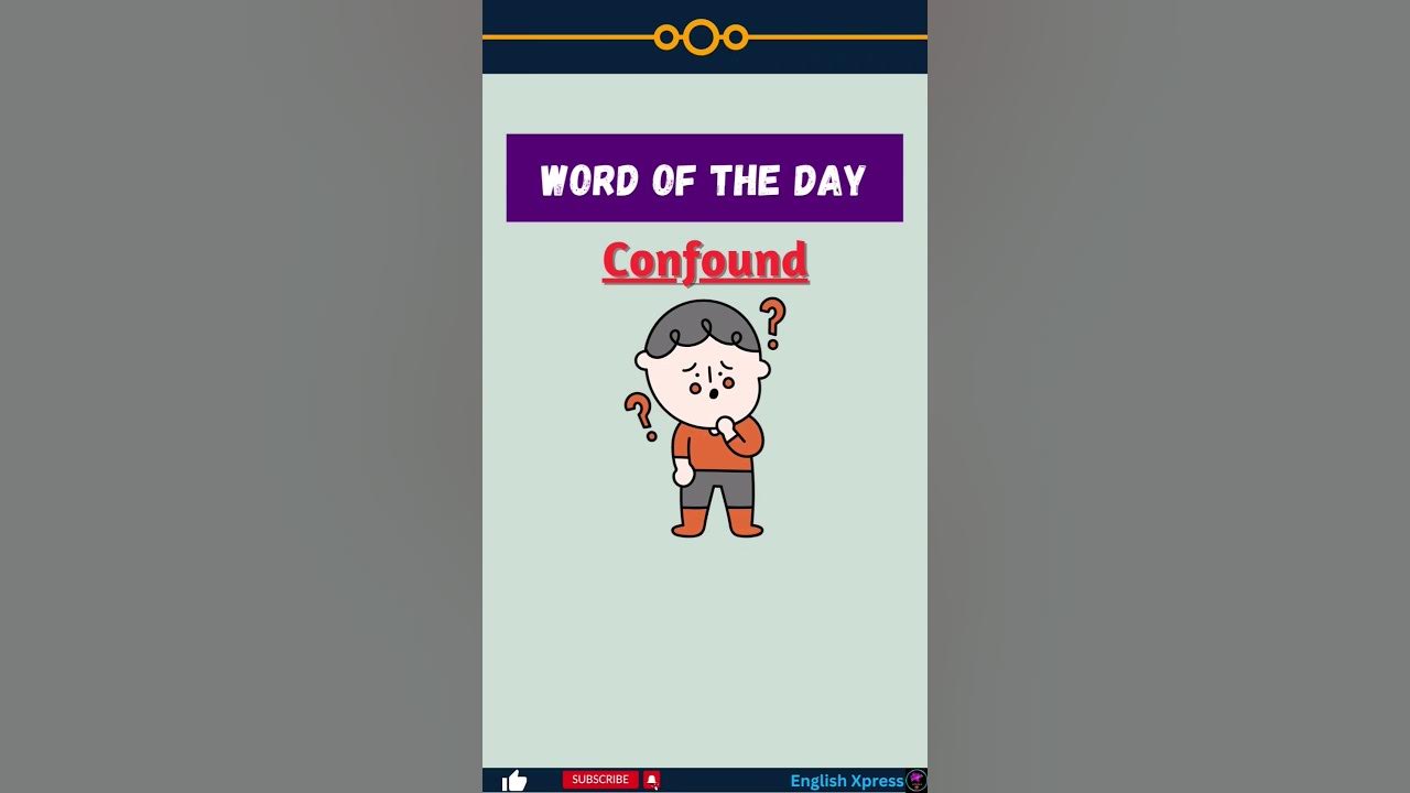 Confound Meaning | English Vocabulary | English Word #shorts # ...