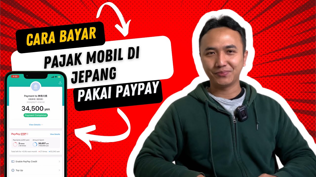 Cara bayar pajak mobil di Jepang pakai PayPay - YouTube