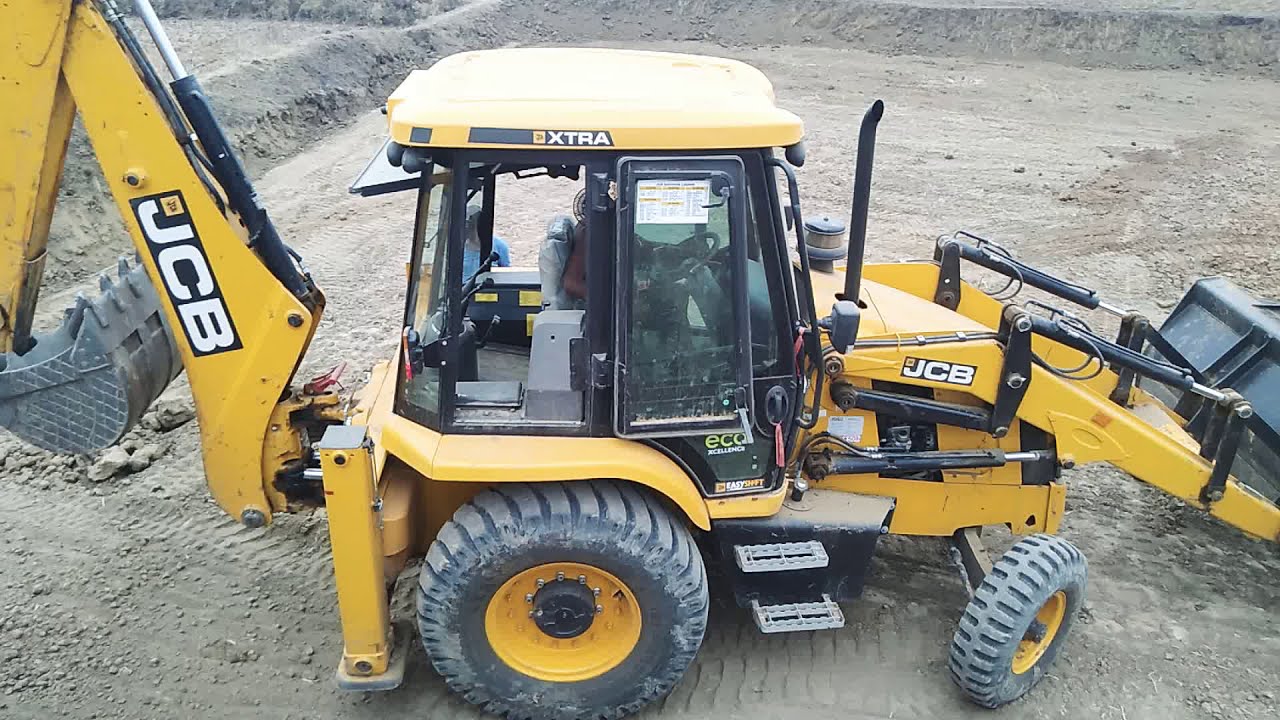 JCB 3DX Working - JCB Backhoe Repair Farm For Preparation in Paddy Rice ...