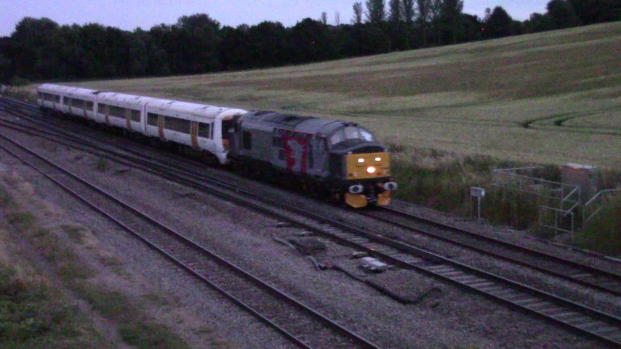 EUROPHOENIX Class 37 37884 unit drag. Wellingborough, harrowden bridge ...