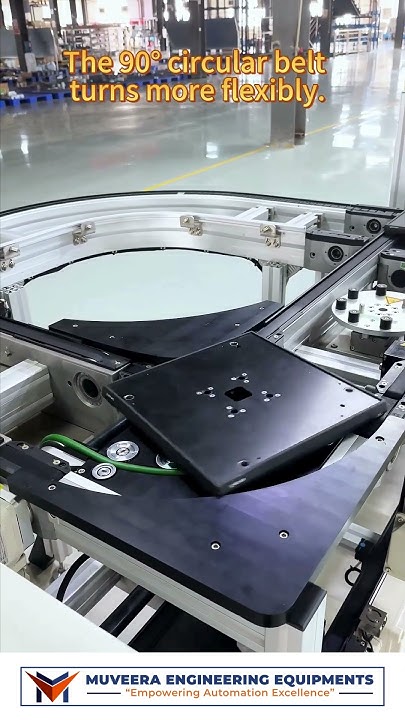 Optimize Material Flow with Our 90° Circle Belt Conveyor #Muveera - YouTube