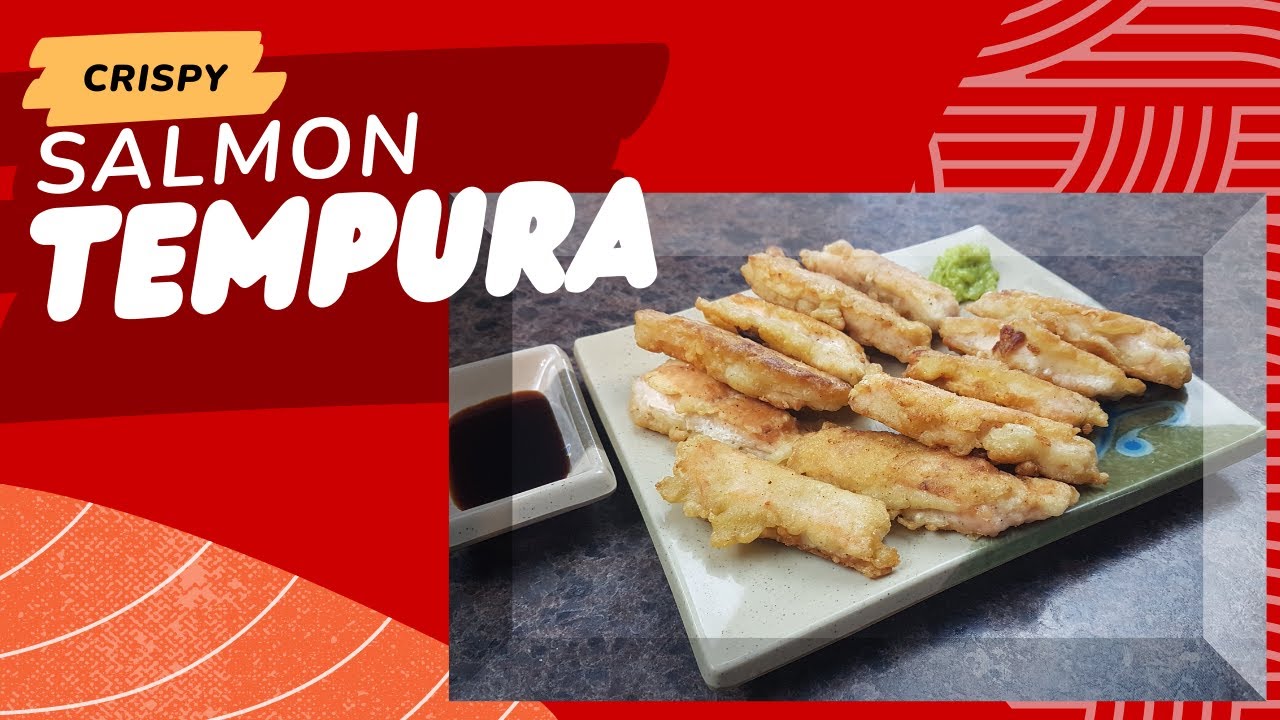 Salmon Tempura! HEALTHIER Low Oil Pan Fry - YouTube